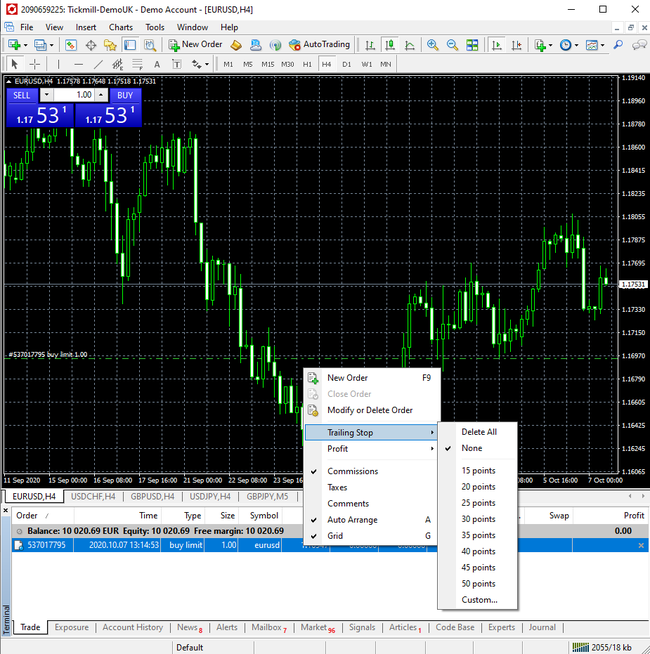 Qué Es y Cómo Usar el Trailing Stop en MT4